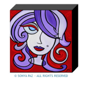 Blueberry Swirl Earrings | Sonya Paz Art & Design