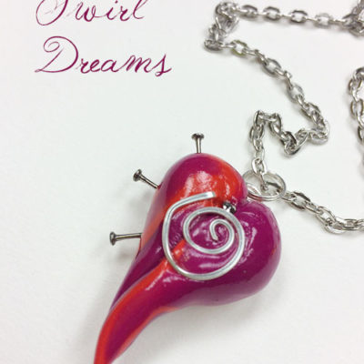 Aquatic Swirls Pendant | Sonya Paz Art & Design